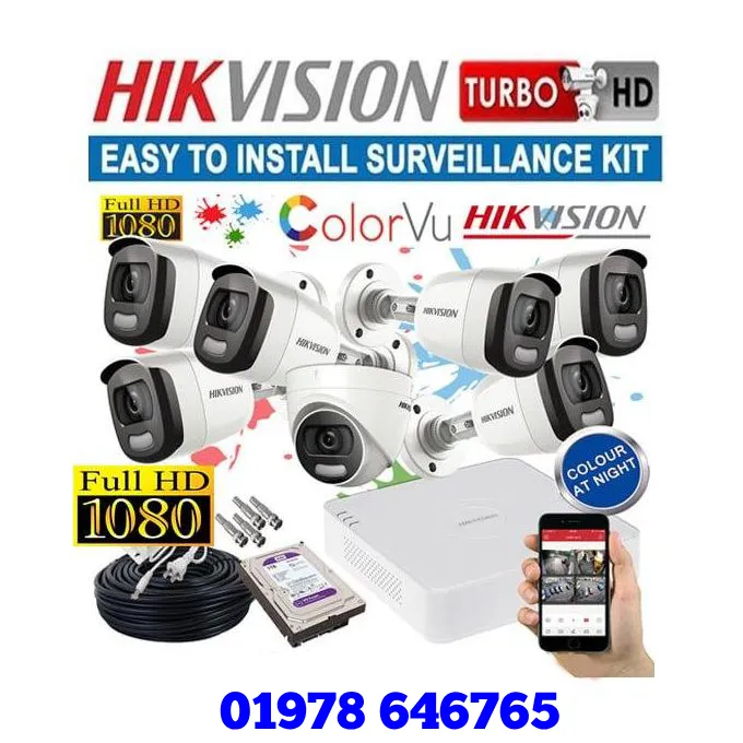 Hikvision ColorVU Turbo HD 1080p Full HD 2MP Colored At Night CCTV ...